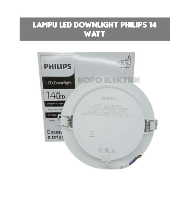 Jual Lampu Led Downlight Philips 14 Watt Bulat 14w Di Seller Kopo ...