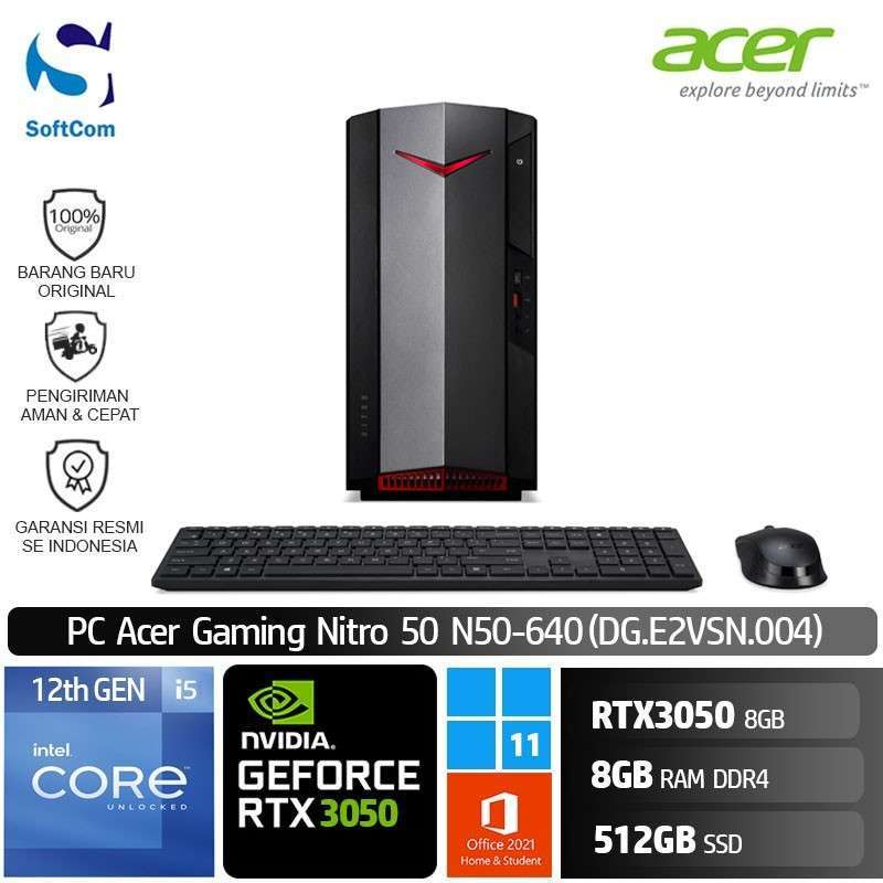 Promo Pc Acer Nitro 50 N50 640 Dg.e2vsn.004 Desktop Gaming [core I5 ...