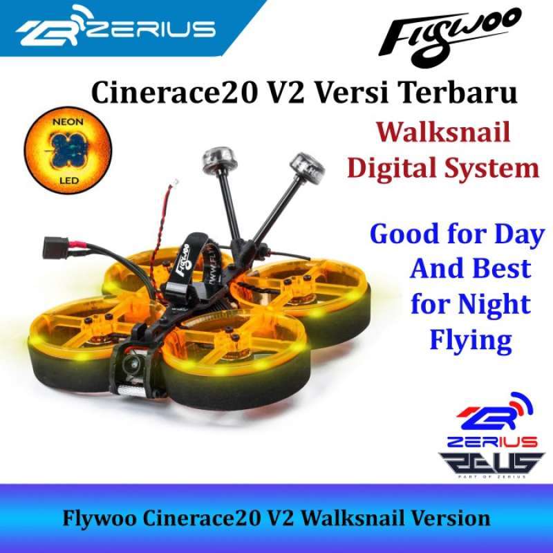 Promo Flywoo Cinerace20 Neon LED Walksnail Avatar Digital System Cinerace Diskon 23% di Seller ...