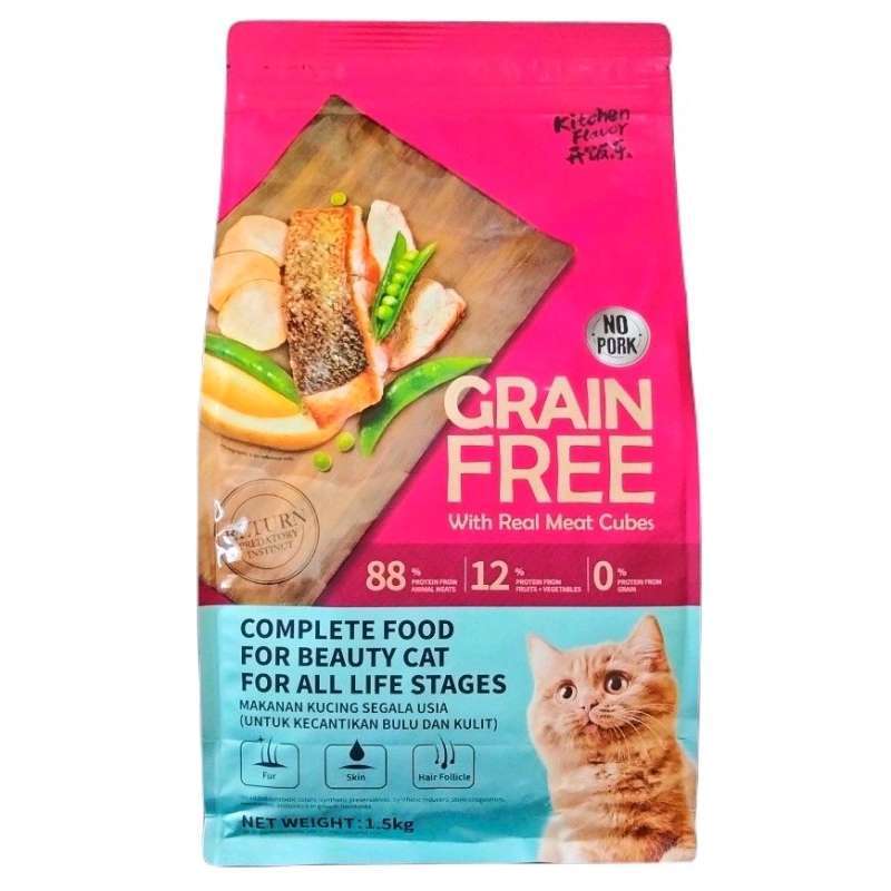 Jual KITCHEN FLAVOR Grain Free - Complete Food for Beauty Cat for All ...