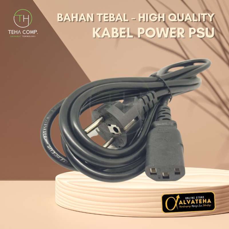 Jual Kabel Listrik Power Supply PSU Komputer Monitor High Quality 1.5 Meter - HQ 1.5M di Seller ...