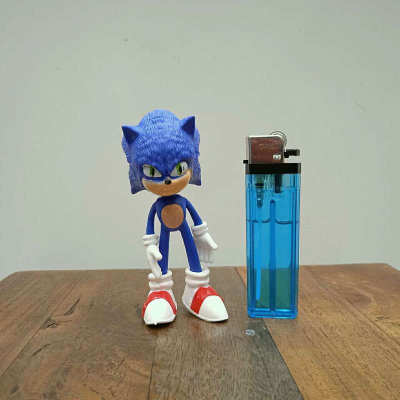 Jual mainan action figure mini sonic biru blue sonic the hedgehog ...
