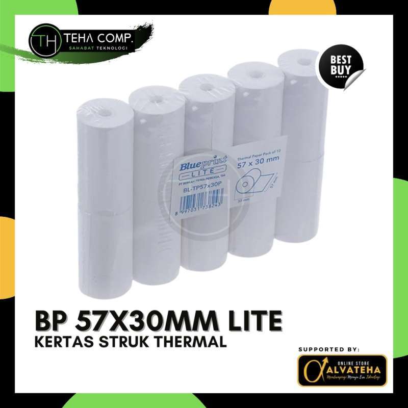 Jual Kertas Struk Thermal Paper BLUEPRINT Rol untuk Printer Thermal ...