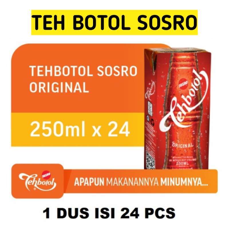 Promo Teh Botol Sosro Kotak Original 250 Ml ( Harga 1 Dus Isi 24 Pcs ...