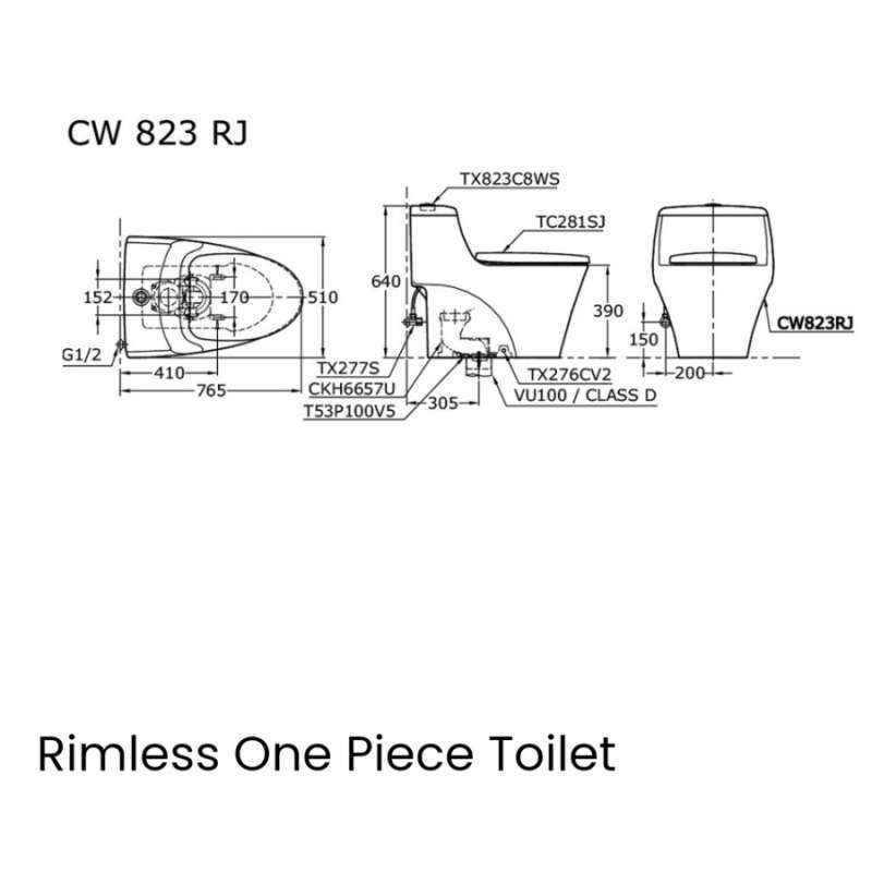 Jual Closet Duduk Toto Cw823rj One Piece Toilet Di Seller Rumahku X ...