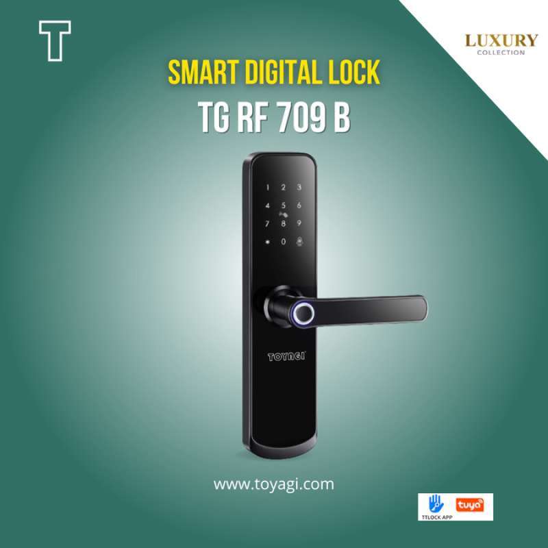 Promo Digital Lock/ Smart Lock/ Kunci Pintu Digital Toyagi Luxury Tg Rf ...