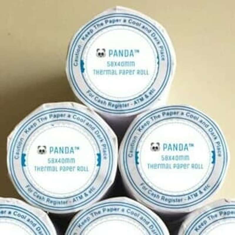 Jual Kertas Struk Thermal Panda 58 Mm X 40 Mm Merk Panda Di Seller ...