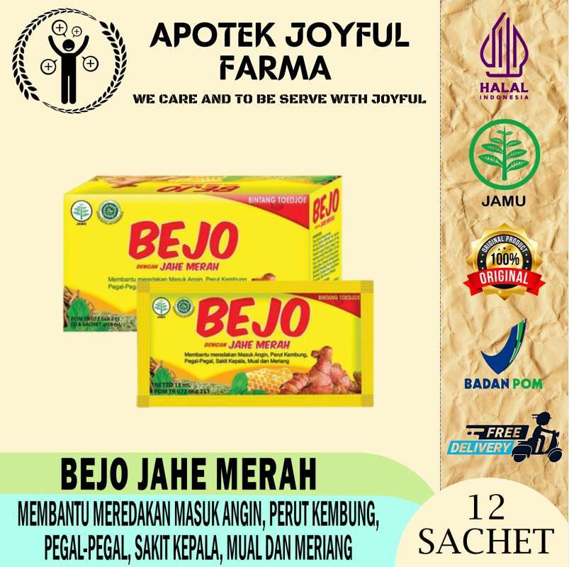 Jual BEJO JAHE MERAH ISI 12 SACHET di Seller Apotek Joyful Farma ...