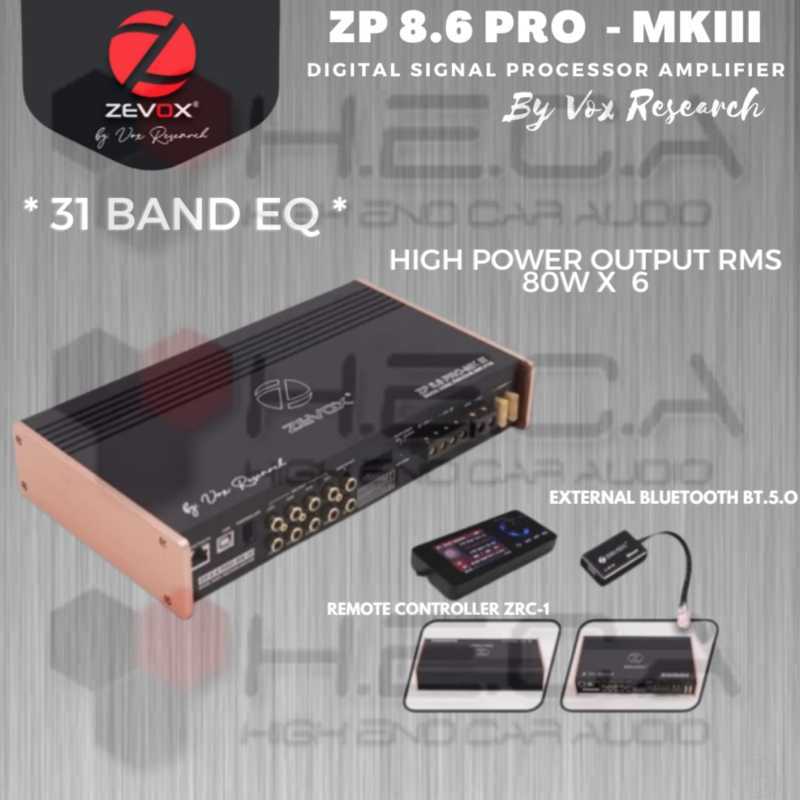 Jual Processor ZEVOX ZP 8.6 PRO MKIII By Vox Research 8ch DSP Amplifier ...