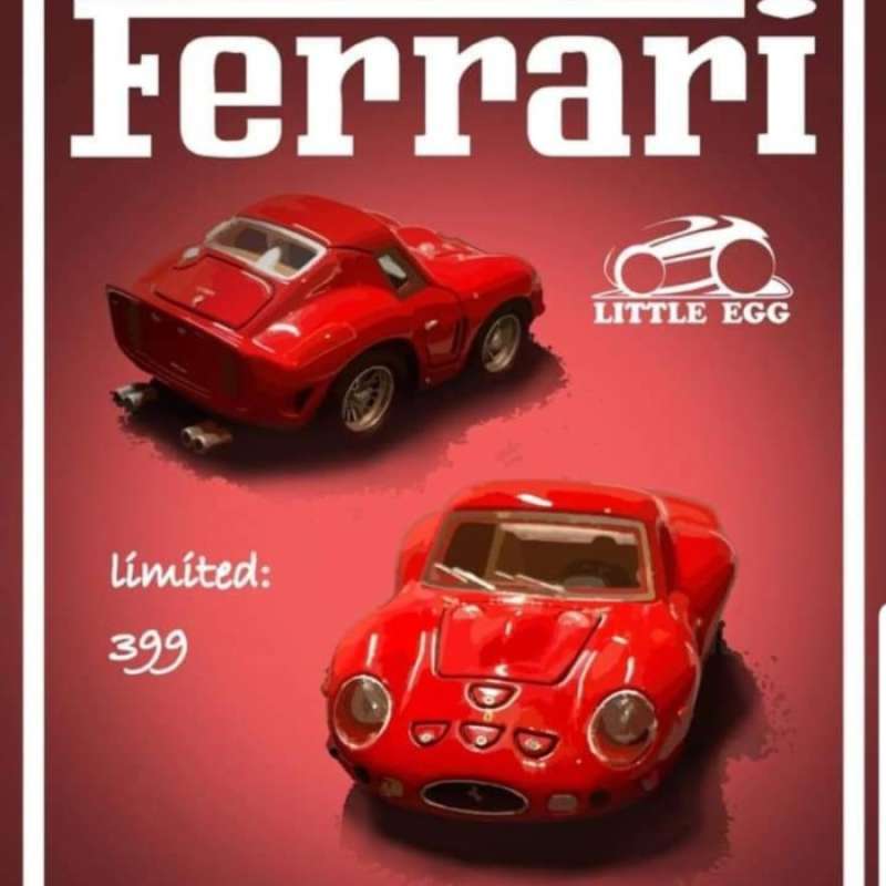 Promo Little Egg Ferrari 250 GTO red limited 399 world wide resin ...