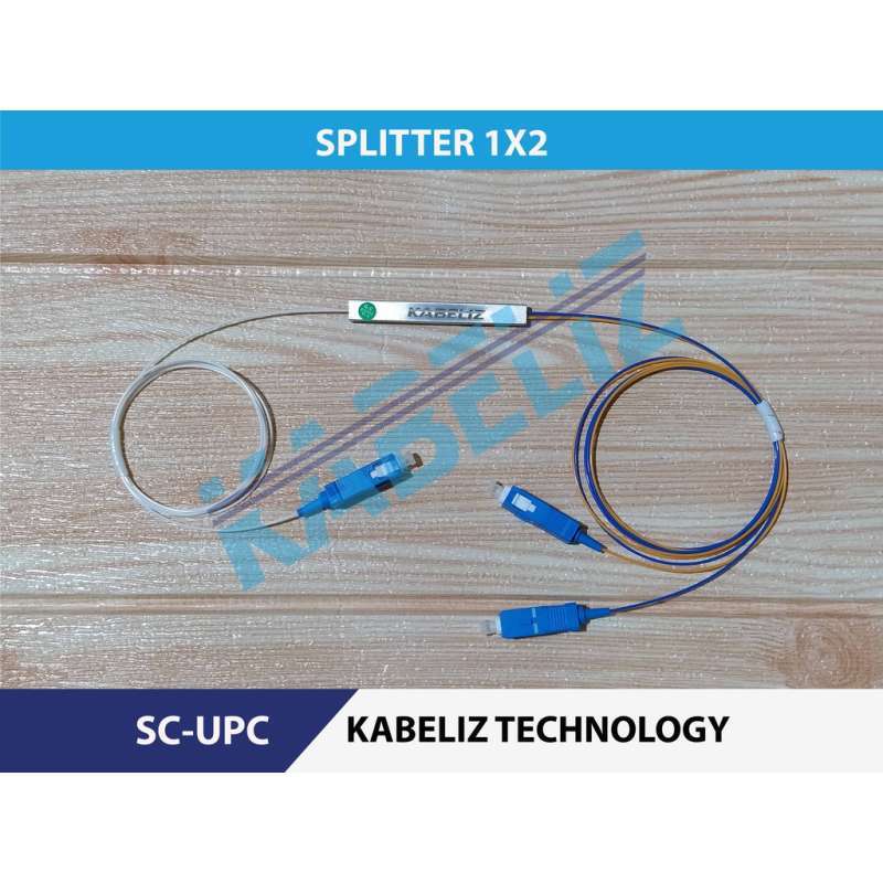 Jual PLC Splitter pasif ftth catv fiber optic 1x2 1*2 1/2 bukan ratio ...