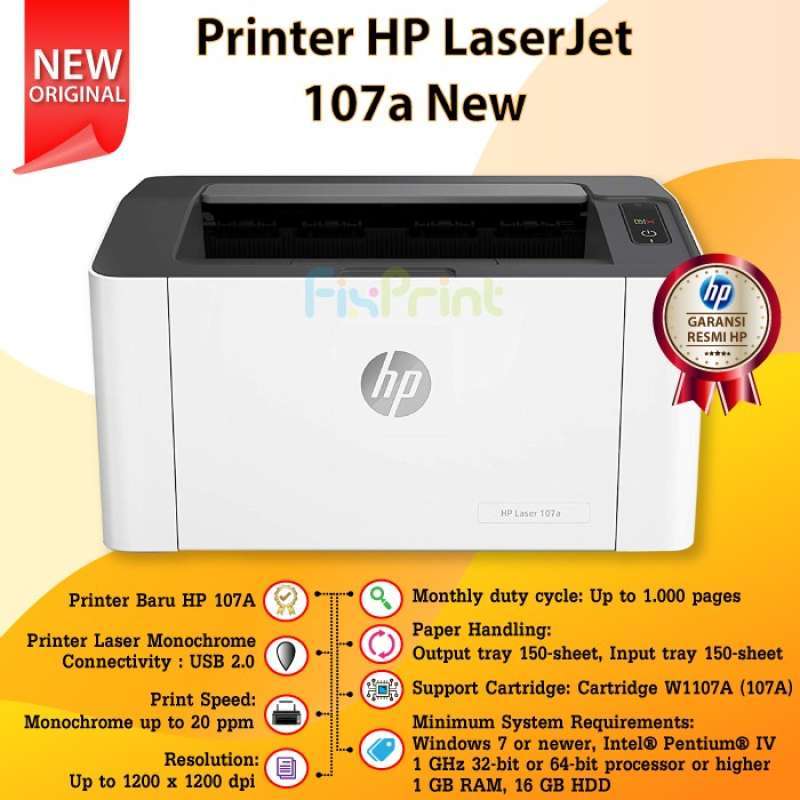 Jual Printer Hp Laserjet Pro 107a M107a 4zb77a Monochrome Laser Jet 107 ...