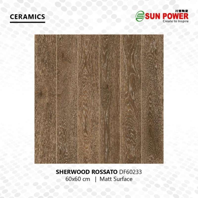 Jual Keramik Lantai Motif Kayu 60x60 Permukaan Matt - Sherwood Series ...