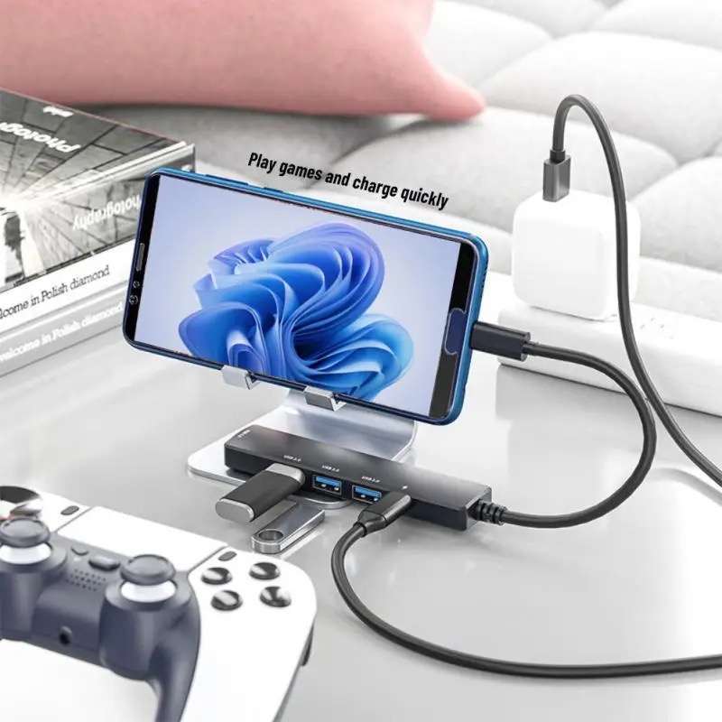 Promo Zola 5 In 1 Usb Hub Type C Adapter Hdmi 4k 30hz High Speed Otg Pd 100w Diskon 51% Di ...