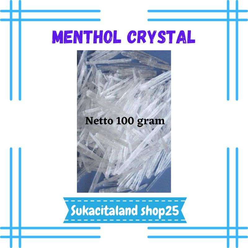 Jual menthol crystal 100 gram/mentol crystal di Seller Sukacitaland ...