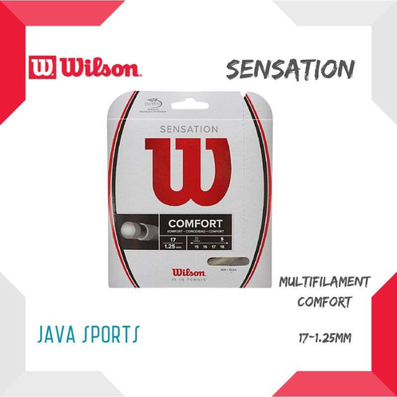 Promo Senar Raket Tenis Wilson Sensation |multifilament |comfort And ...