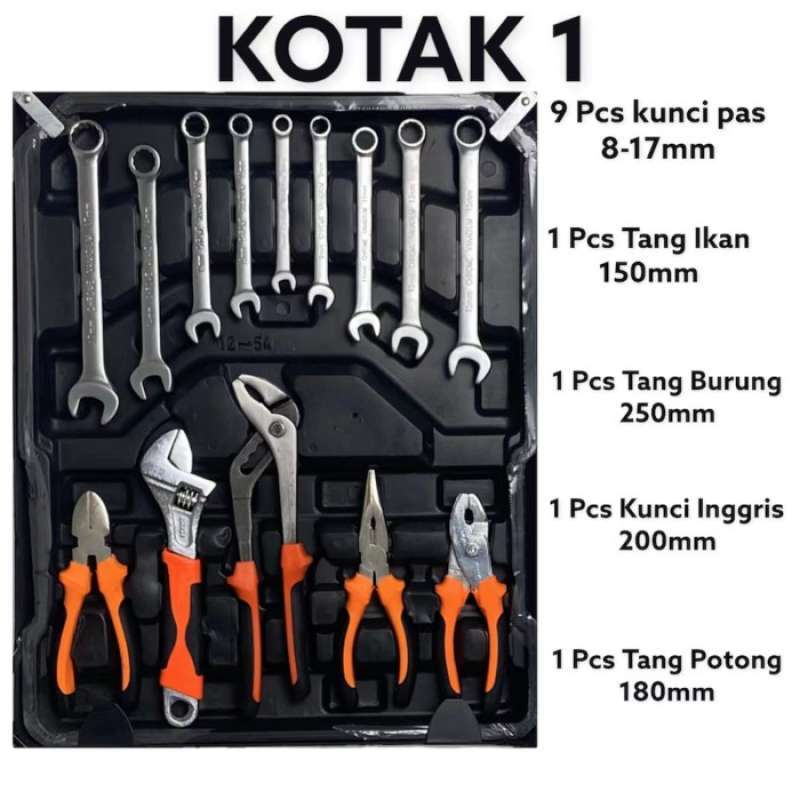 Jual Isku Tool Kit Set 187 Pcs Perkakas Bengkel/tool Box Setperkakas Bengke Di Seller Sumber ...
