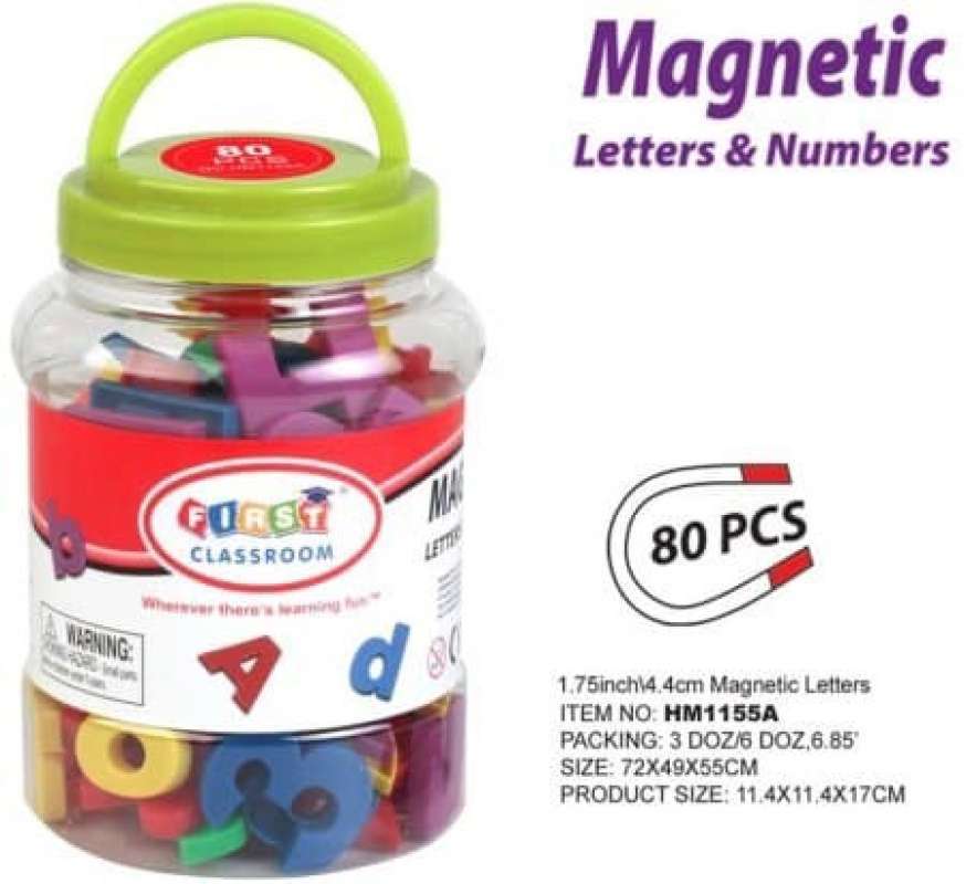 Jual Magnetic Letters Toples Huruf Angka Number Abjad Magnet Berhitung ...