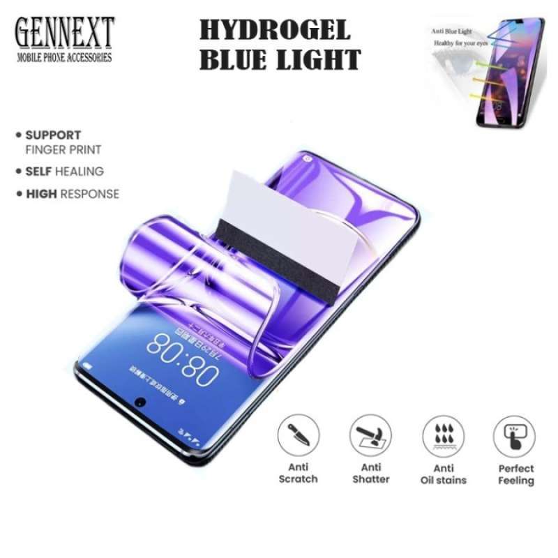 Promo ANTI GORES JELLY HYDROGEL BLUE LIGHT SAMSUNG A34 A54 5G FULL SCREEN - SAM A34 5G, DEPAN ...