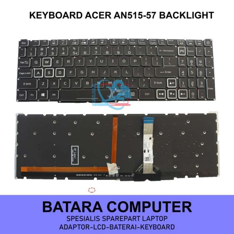 Promo Keyboard Acer Nitro 5 AN515-57 AN515-45 ( Black ) Backlight RGB ...