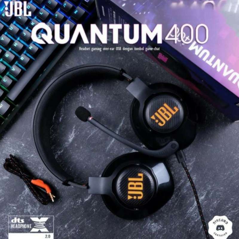 Promo JBL Quantum 400 Headset Gaming Headphone Resmi IMS Diskon 23% di Seller Tuskar - Tegal ...
