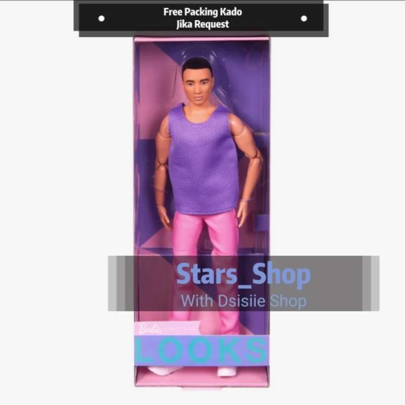 Jual Barbie Signature Looks Ken Short Black Hair Doll Original Di ...