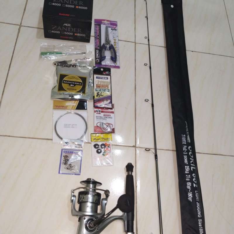 Promo Set Pancing Laut Angkatan 25 Kg Iroly Maguro Shimano Diskon 17% ...