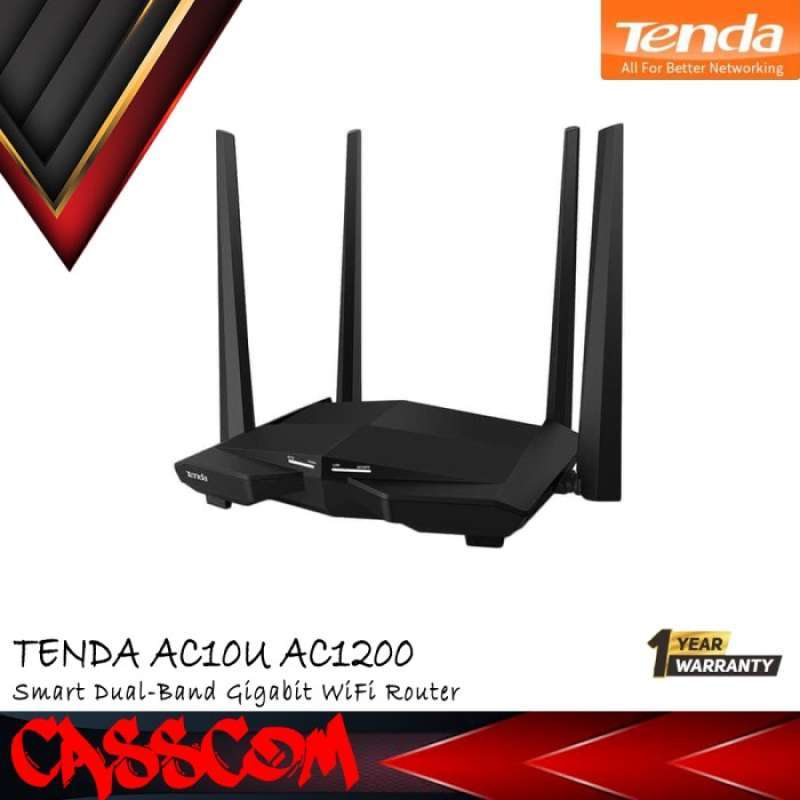 Promo Tenda Ac10U Ac1200 Smart Dual-Band Gigabit Wifi Router Diskon 4% di Seller Caeraa Shop ...