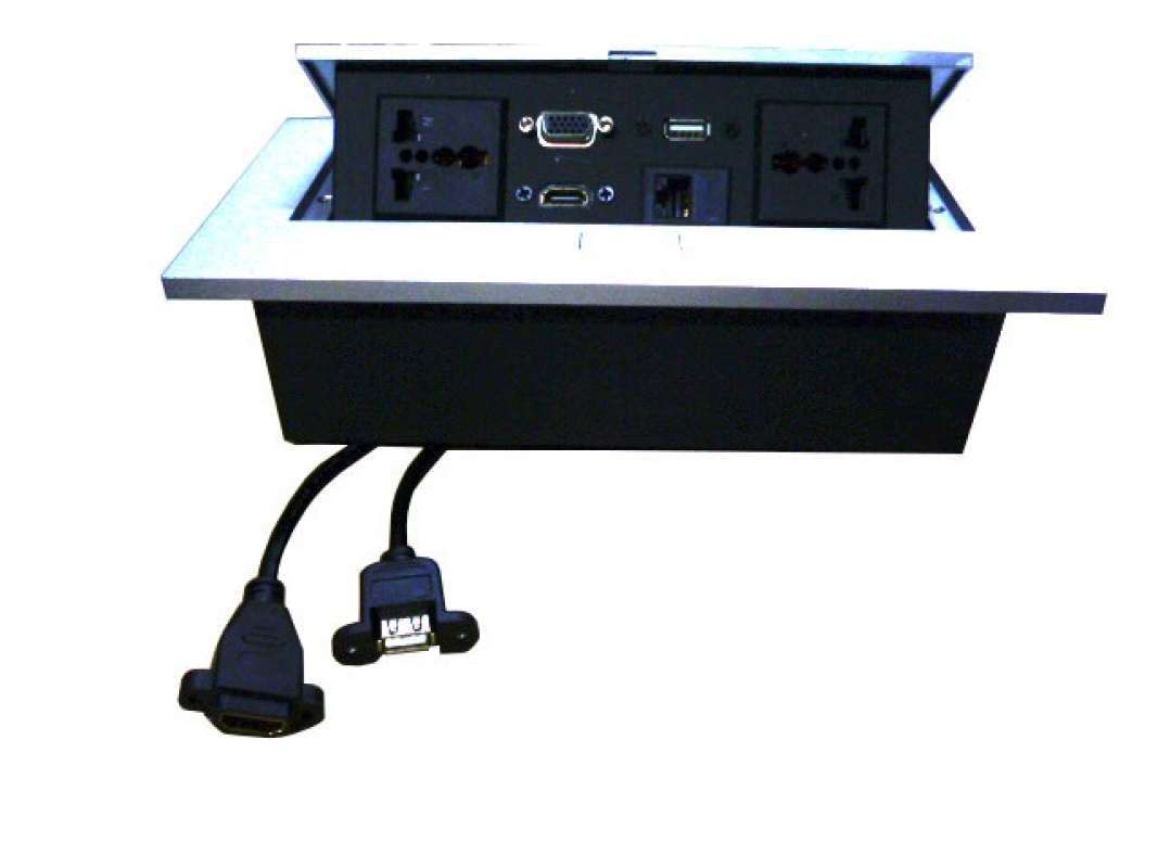 Promo Floor Socket Hdmi,vga,usb,rj45,listrik. (cable Keluar) Diskon 23% ...