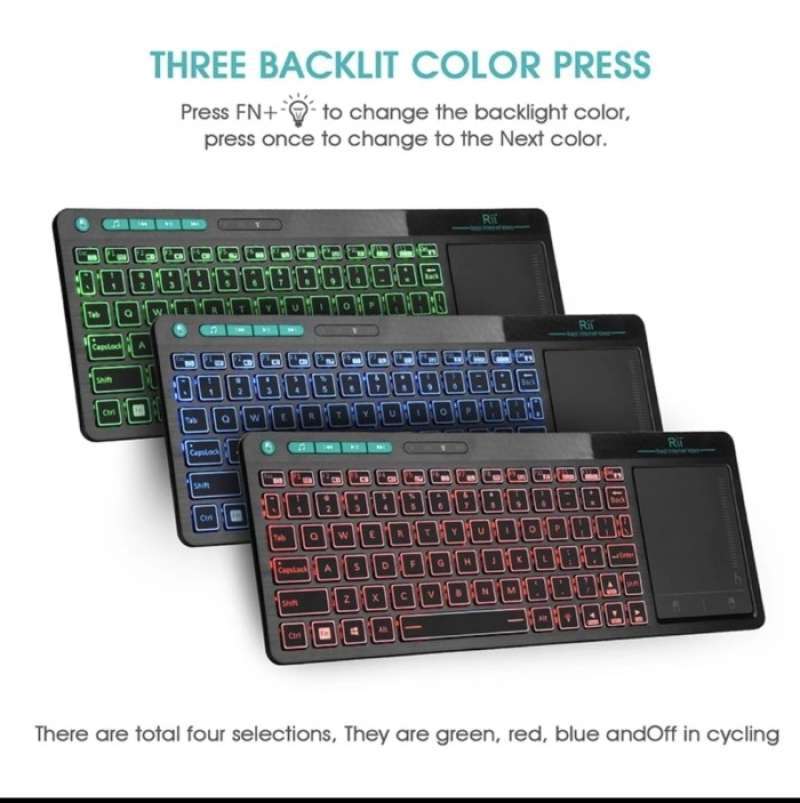 Jual Rii Multimedia Keyboard Wireless Rt518 Backlit Smart Tv Box ...