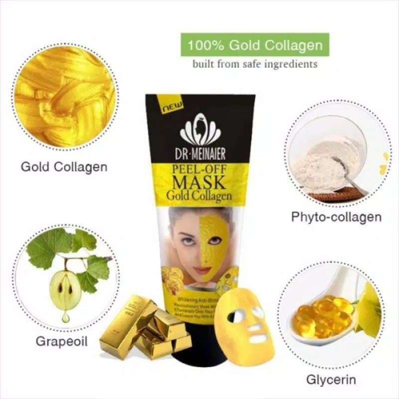 Promo DR.MEINAIER Paris Peel-Off Masker Gold Collagen 60 G Diskon 23% ...