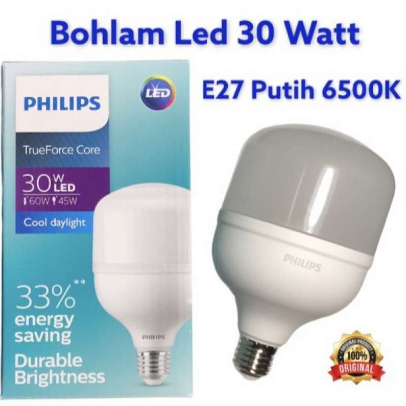 Promo Philips LED 30 Watt TrueForce Core Warna Putih Diskon 23% di ...