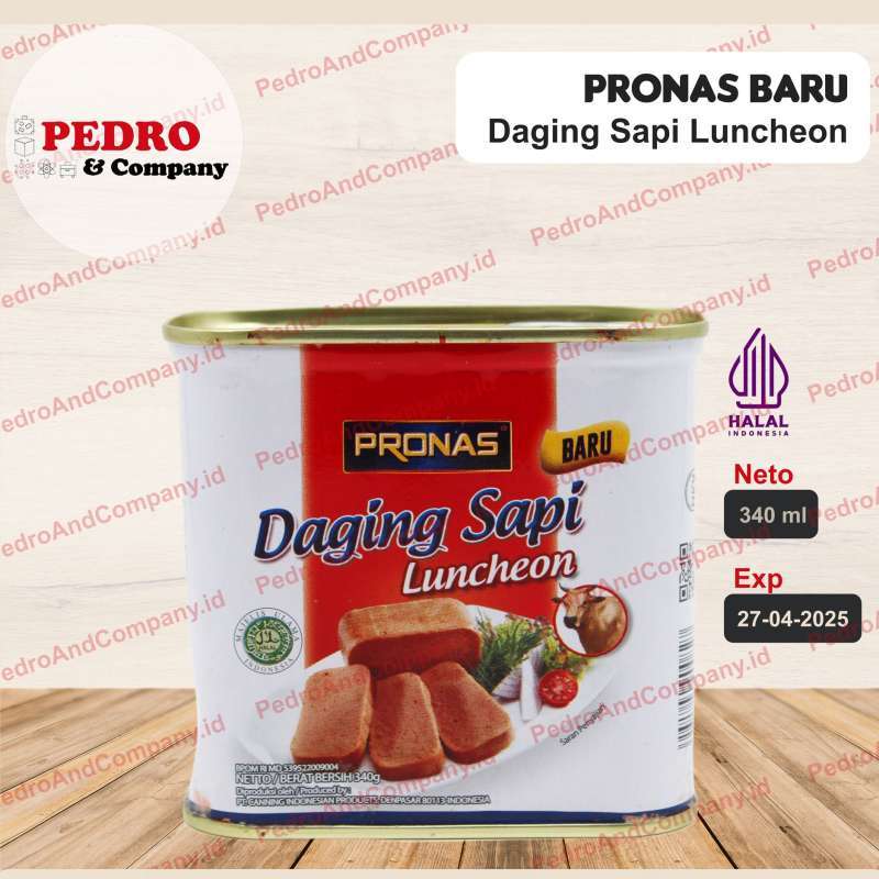 Jual Pronas beef luncheon meat 340 gram - daging giling sapi kaleng di ...