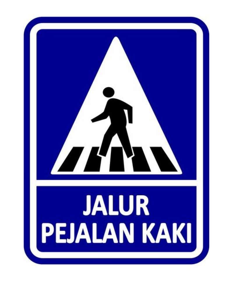 Promo Rambu Jalur Pejalan Kaki 30Cm X 40Cm Plat Alumunium Diskon 23% di ...