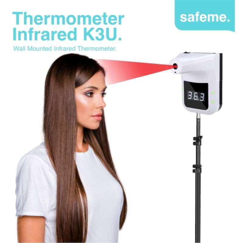 Promo Termometer Digital Infrared Dinding Ruangan Thermometer Standing ...