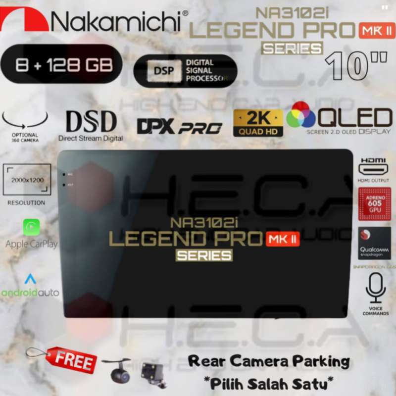 Promo NAKAMICHI NA-3102i LEGEND PRO MK II 10 Android Head Unit MKII + Camera Diskon 9% di Seller ...