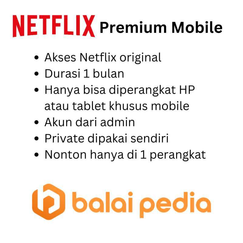 Jual Netflix Private - Harga Termurah Dan Terbaru Di 2024 | Blibli