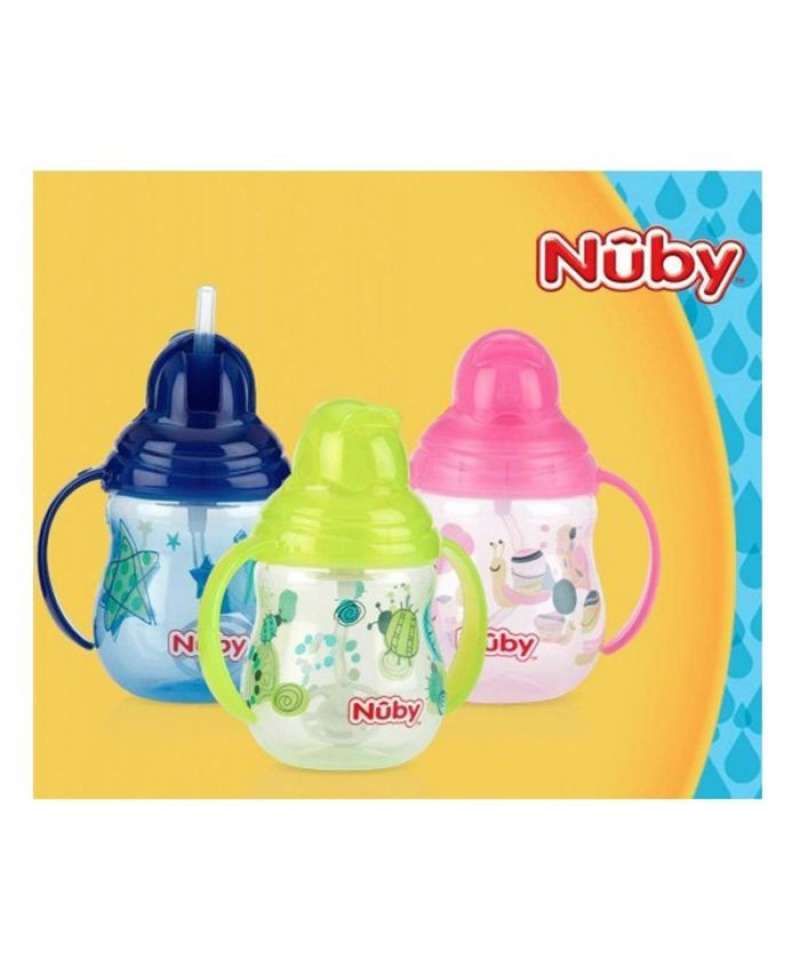 Promo Nuby Kids Flip N Sip Twin Handle Cup Green - Botol Minum Anak (Hijau) Diskon 9% di Seller ...