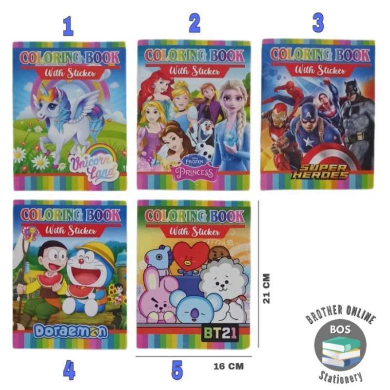 Jual Bos Buku Mewarnai Anak/belajar Mewarnai Gambar/coloring Book ...