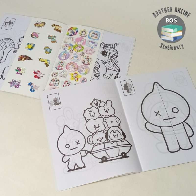 Jual BOS Buku Mewarnai Anak/Belajar Mewarnai Gambar/Coloring Book ...