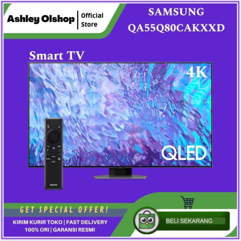 Promo TV Qled Samsung 55 Inch Q80C 55Q80C Qled 4K Smart TV Pengganti 55Q80B Diskon 33% di Seller ...