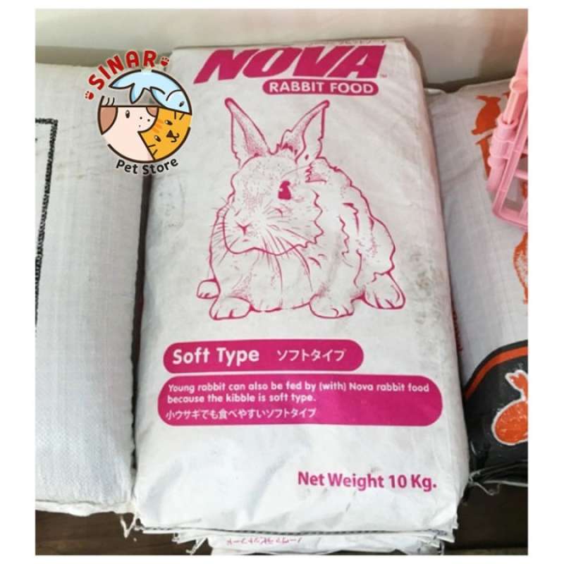 Promo Nova Rabbit 10kg Food Makanan Kelinci Pakan Alfalfa Grass Pelet ...