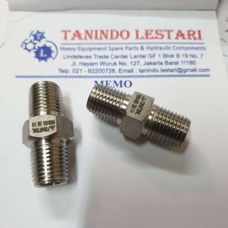 Promo Double Nepple 1/4 NPT x 1/4 NPT SS304 #3000 Diskon 23% di Seller ...