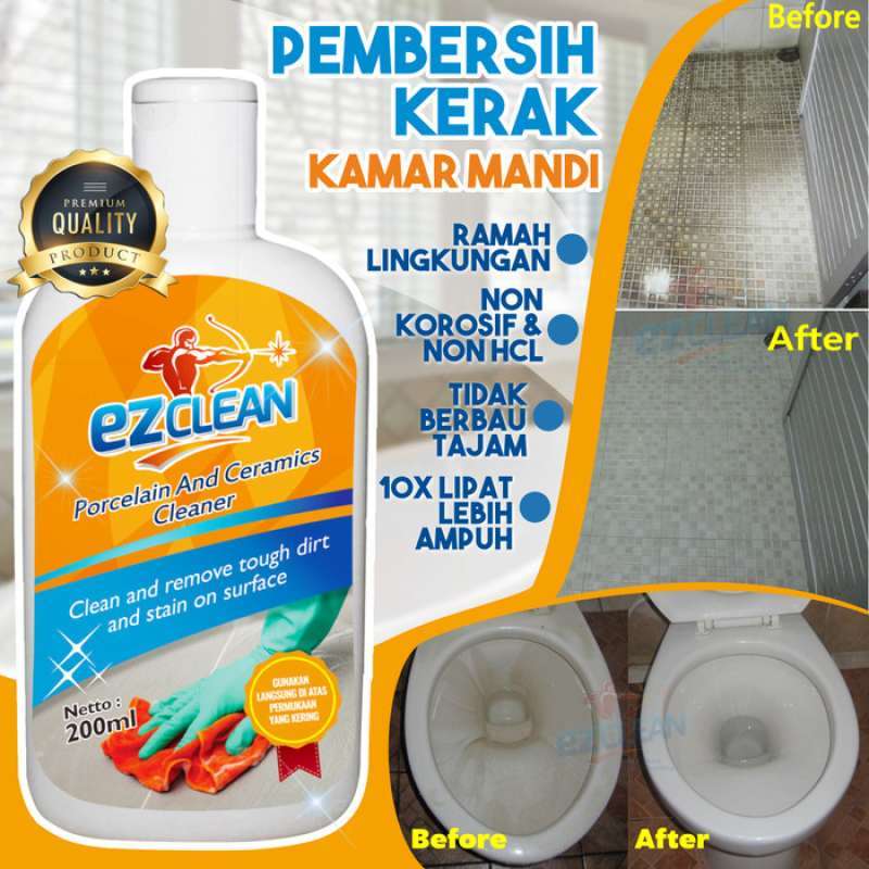 Promo Ezclean Pembersih Porselen Keramik Lantai Dinding Kamar Mandi Kloset Diskon 33% Di Seller ...