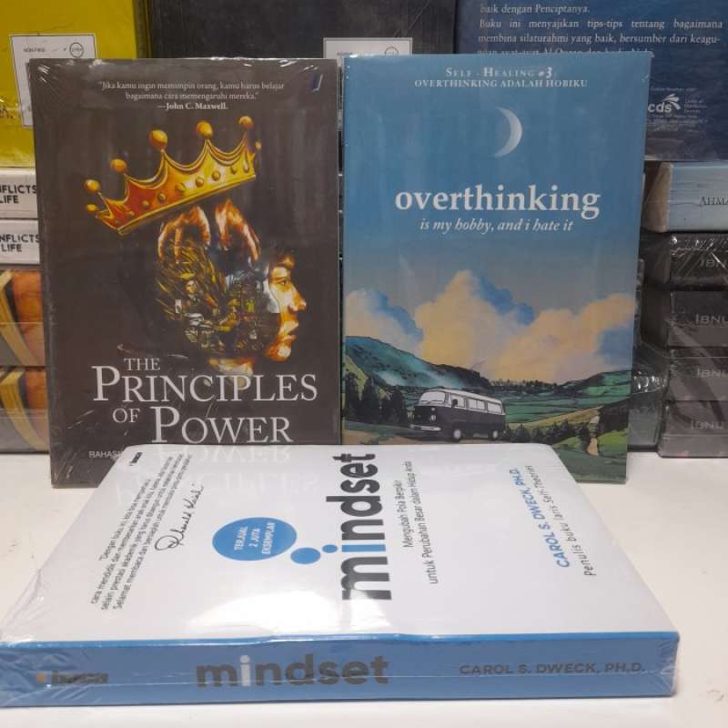 Promo Paket 3 buku the principles of power, overthinking, dan mindset ...