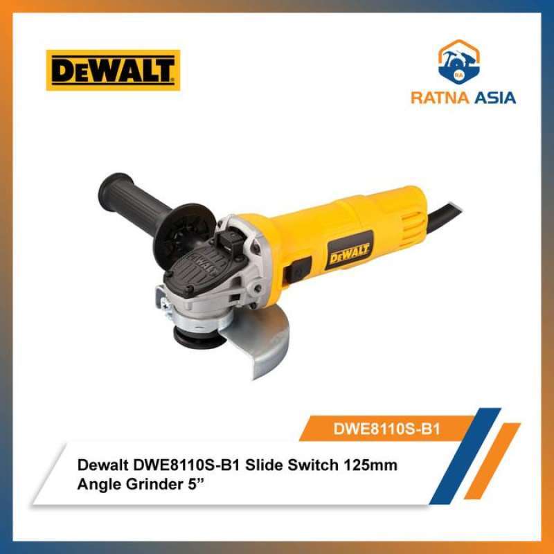 Jual Dewalt Gerinda Tangan 5 Inch DWE8110S-B1 Slide Switch 720W di Seller PT. Ratna Asia ...