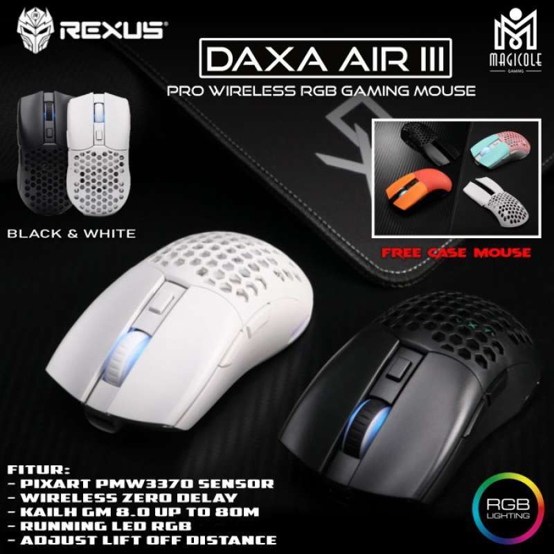 Promo Daxa Air Iii Pro Wireless Rgb Ultra-lightweight Gaming Mouse ...