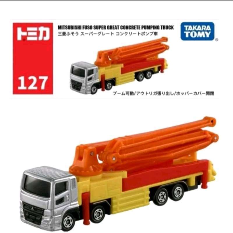 Jual TOMICA LONG MITSUBISHI FUSO SUPER GREAT CONCRETE PUMPING TRUCK ...