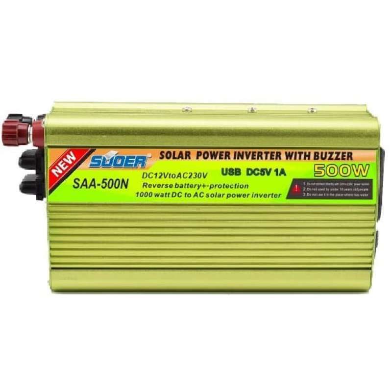 Promo Power solar inverter 500 watt 12 volt saa 500 500w 12v suoer DC to AC Diskon 23% di Seller ...