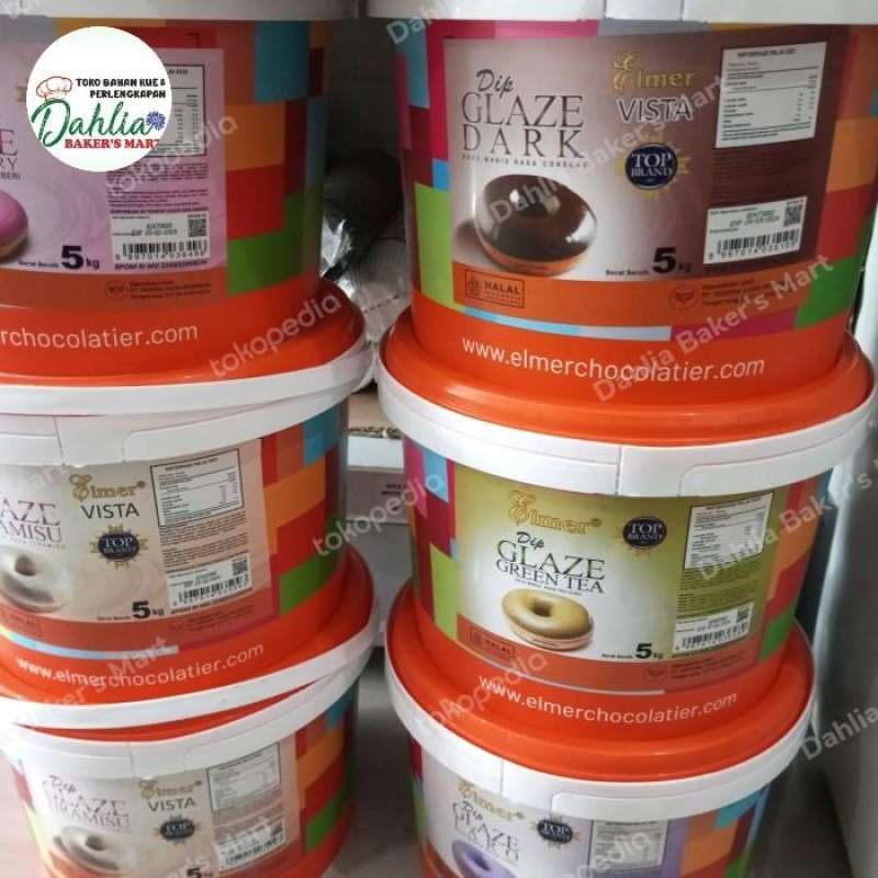 Jual Elmer Dip Glaze Berbagai Varian Rasa Kemasan 5 Kg Khusus Gojek ...